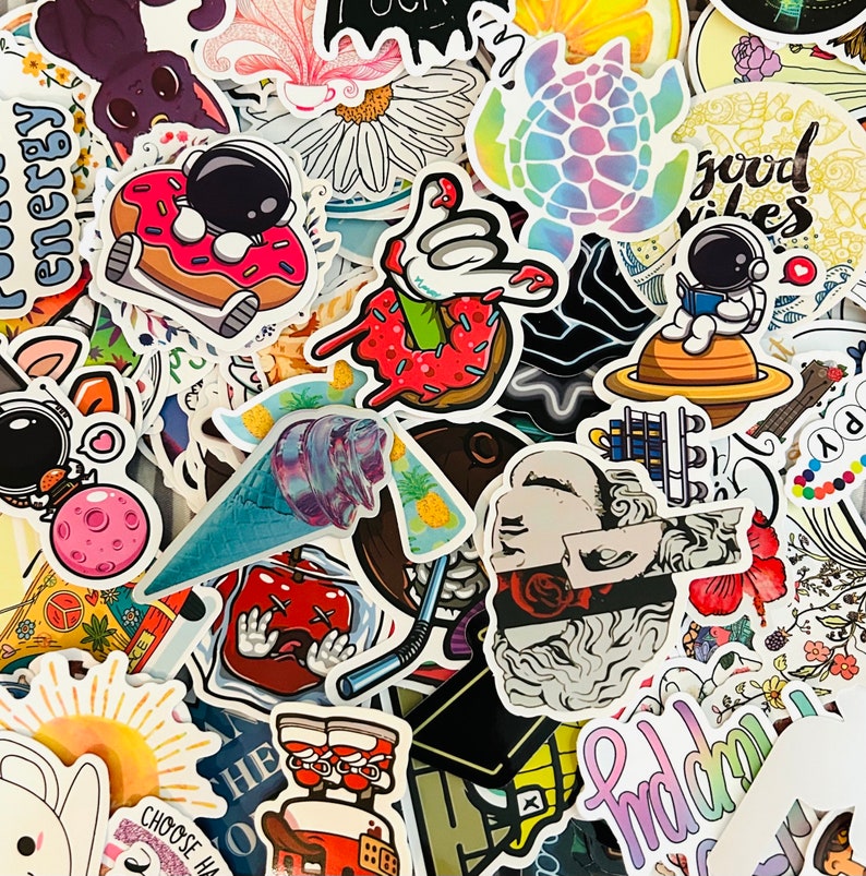Assorted Sticker SURPRISE GRAB BAG Assorted Sticker Pack - Etsy Canada