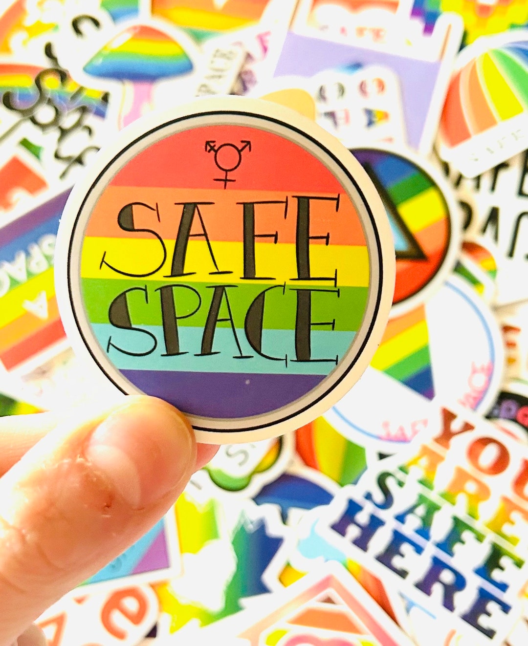 Safe Space Stickers LGBTQ Sticker Pack Gay & Lesbian Pride - Etsy