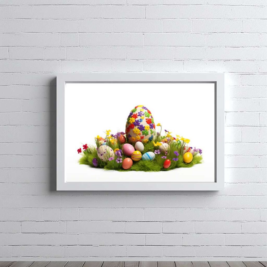 Colorfull Easter Cross With Grass - Etsy