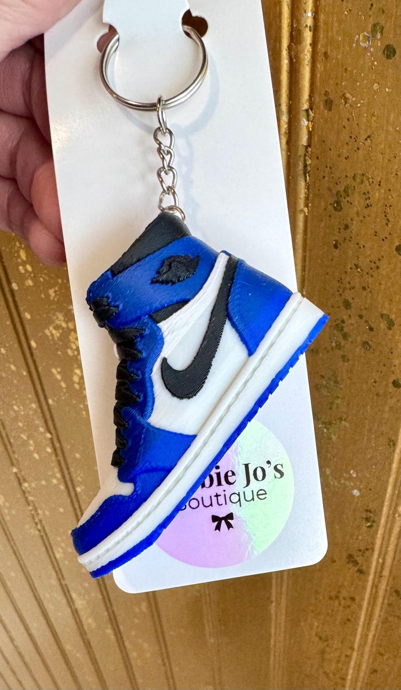 3D Printed Mini Sneaker Keychain | Athletic Shoe Charm for Bags, Keys ...