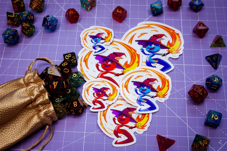 Dnd Pyro Kobold Sticker Handmade Dungeons and Dragons - Etsy