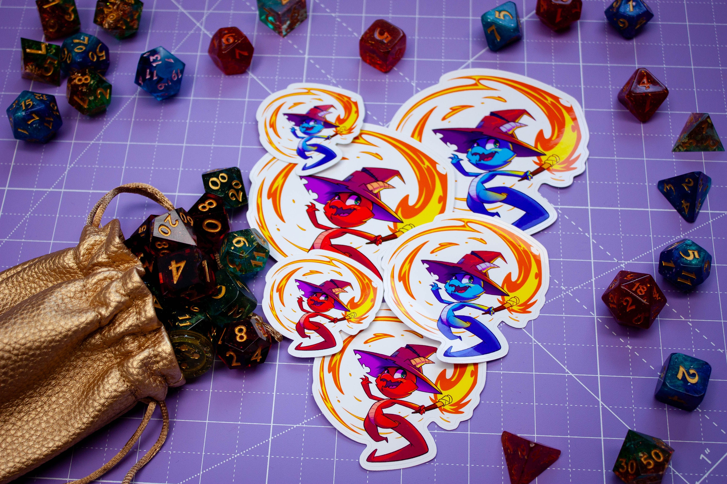 Dnd Pyro Kobold Sticker Handmade Dungeons and Dragons - Etsy