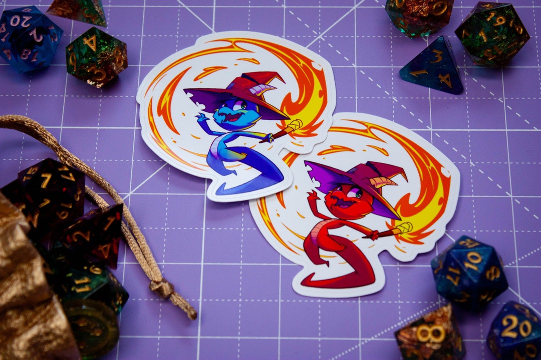 Dnd Pyro Kobold Sticker | Handmade Dungeons and Dragons Inspired ...