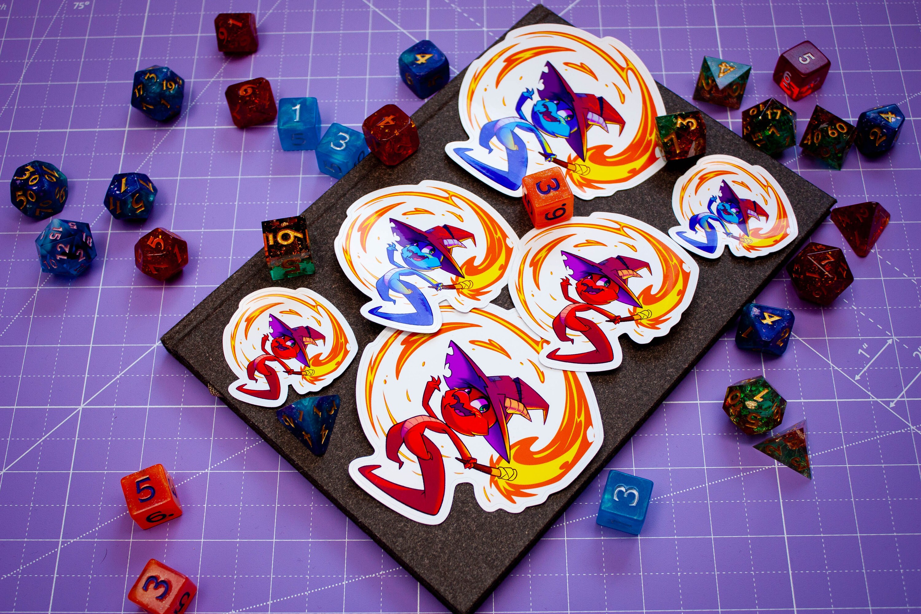 DnD Pyro Kobold-sticker Handgemaakte Dungeons and Dragons geïnspireerde ...
