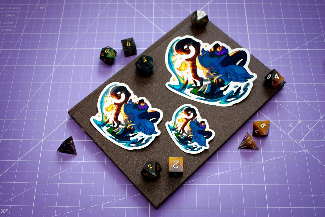Dnd Druid Goat Sticker Handmade Dungeons and Dragons Inspired Sticker ...