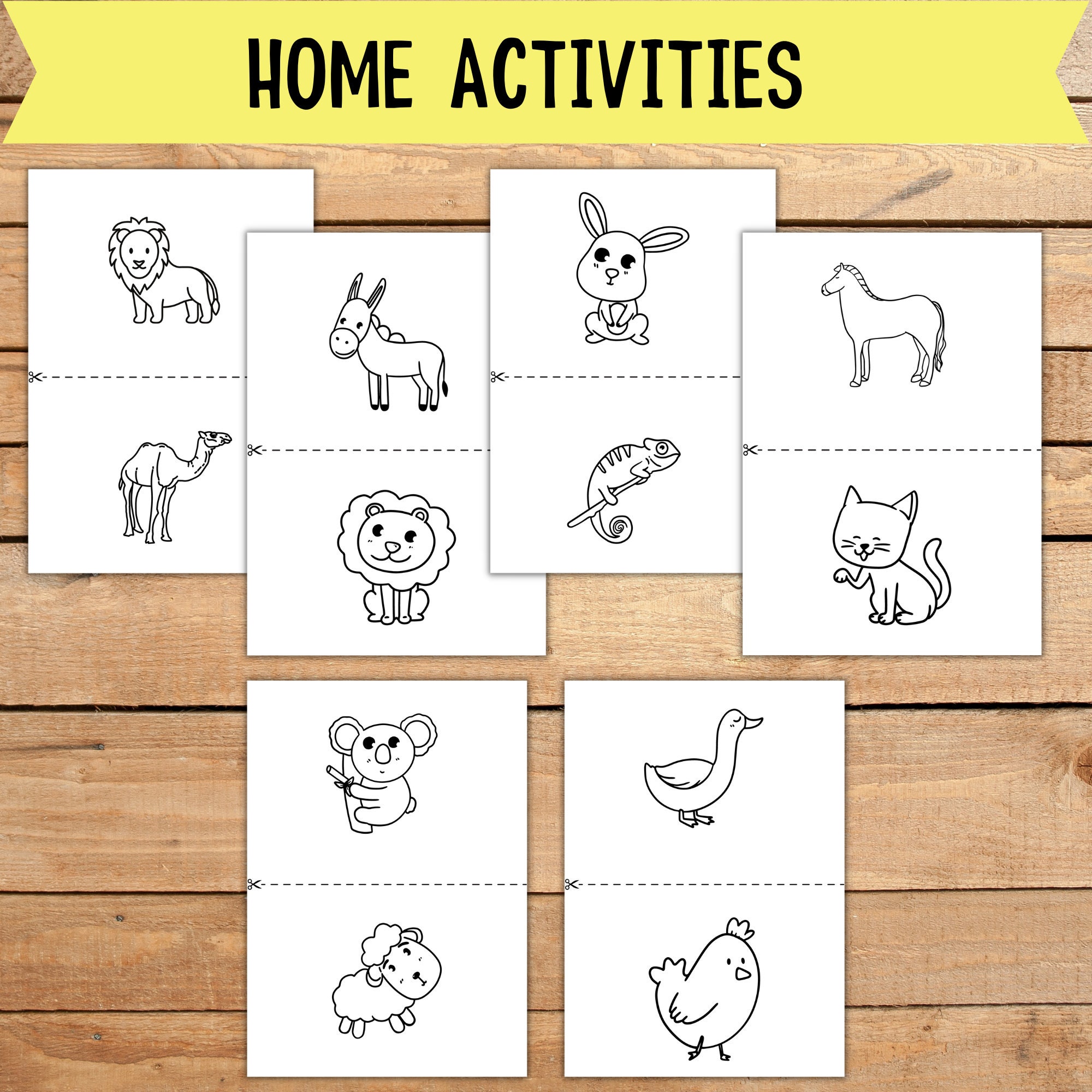 50 Coloring Pages for Toddlers, Kids Coloring Book, Simple Coloring ...