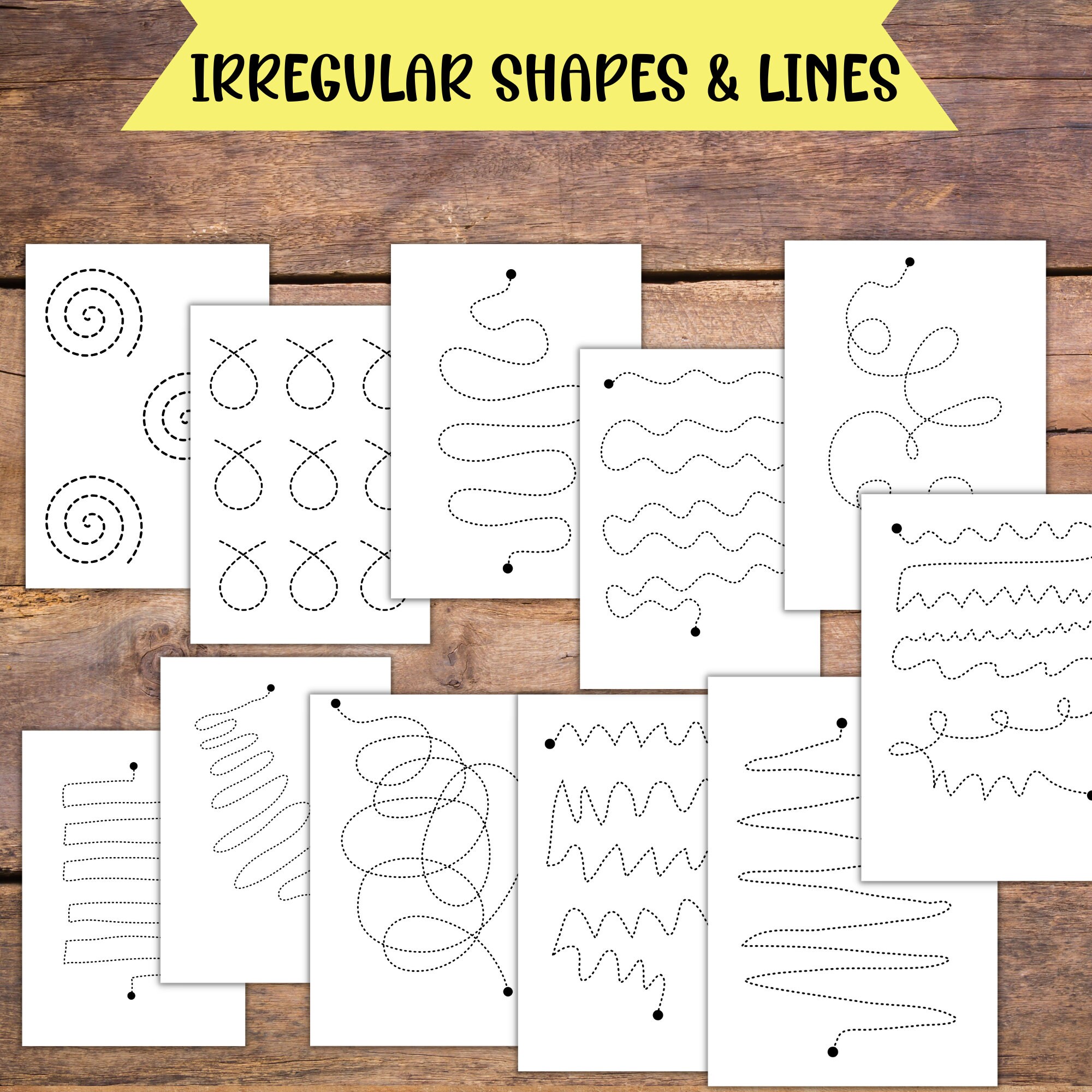 TRACING PRACTICE Mega Bundle 100 PAGES, Preschool Alphabet Tracing Line ...