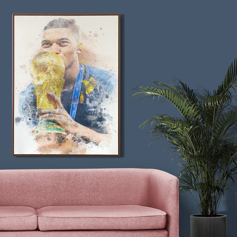 Kylian Mbappe Poster: Stunning Digital Art for Football Enthusiasts ...