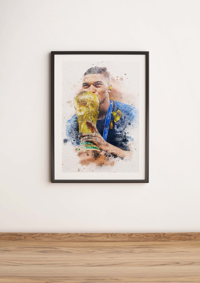 Kylian Mbappe Poster: Stunning Digital Art for Football Enthusiasts ...