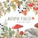 Autumn Forest Watercolor Clipart, PNG Autumn Botanical Clipart ...