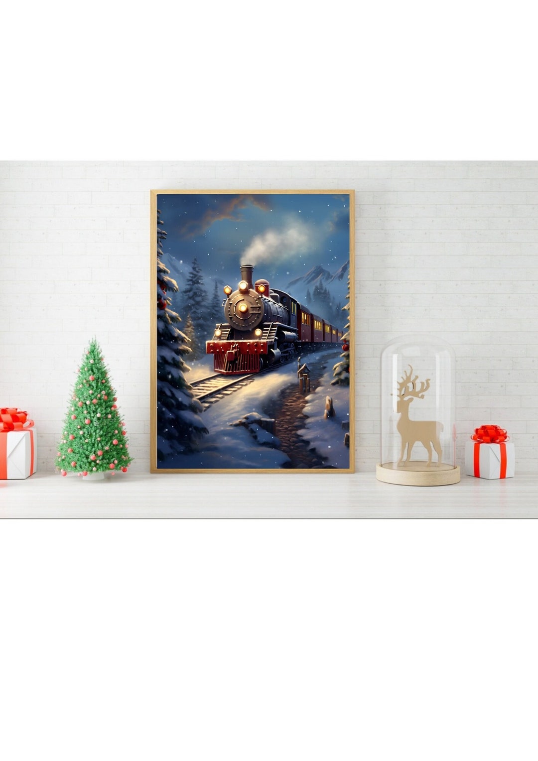 Christmas Train Sign North Pole Express Train christmas - Etsy