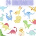 Cute Pastel Color Dinosaurs Clipart Ready for Print - Clipart Dinos SVG ...