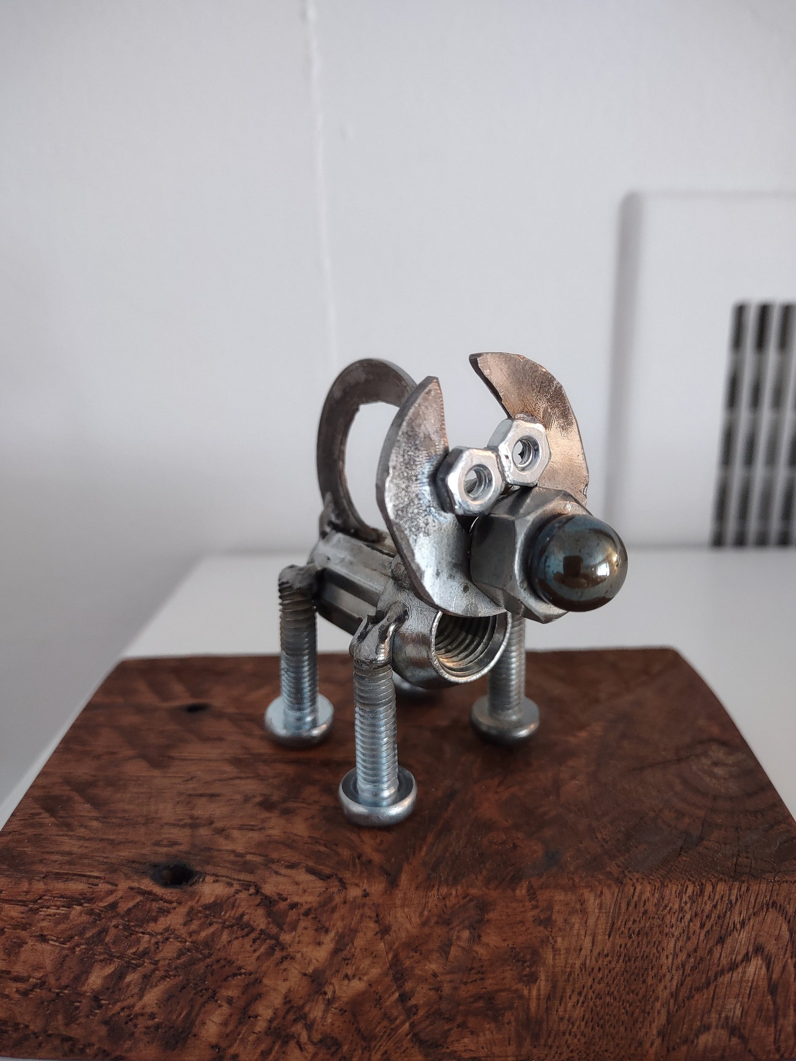 Metal Dog! Husky Pup! Personalized !! Metal Welded Sculpture Nuts and ...