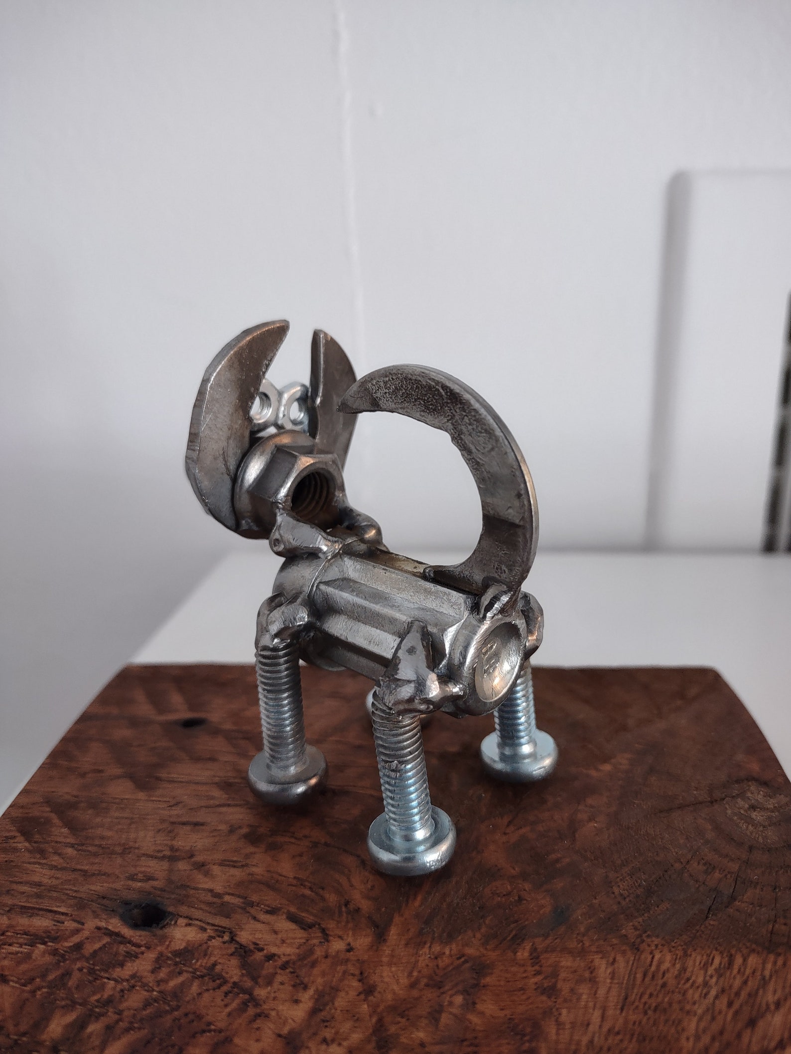 Metal Dog Husky Pup Personalized Metal Welded Sculpture Nuts and Bolts ...