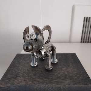 Metal Dog! Husky Pup! Personalized !! Metal Welded Sculpture Nuts and ...