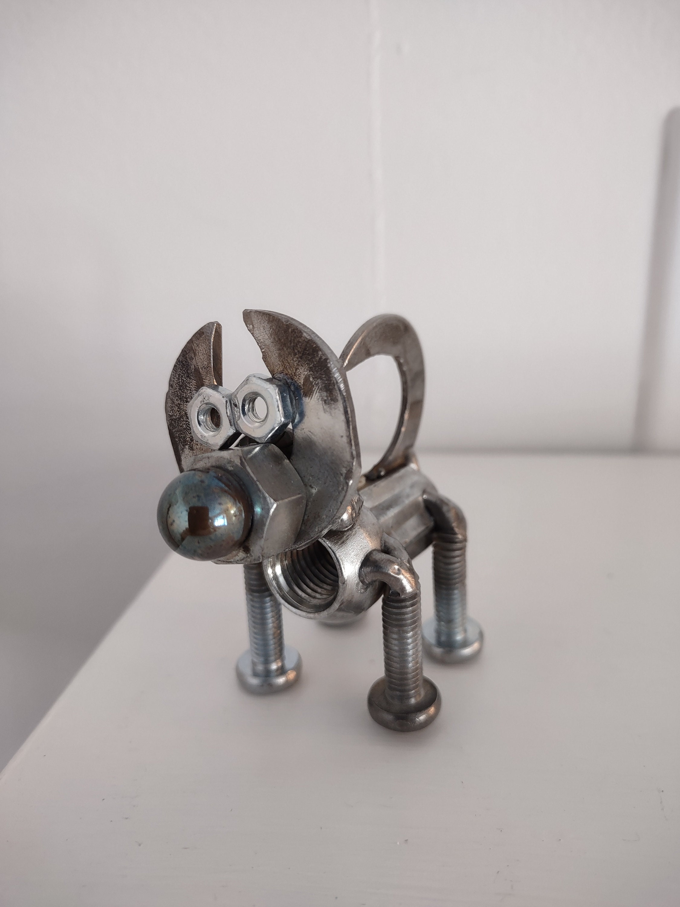 Metal Dog! Husky Pup! Personalized !! Metal Welded Sculpture Nuts and ...