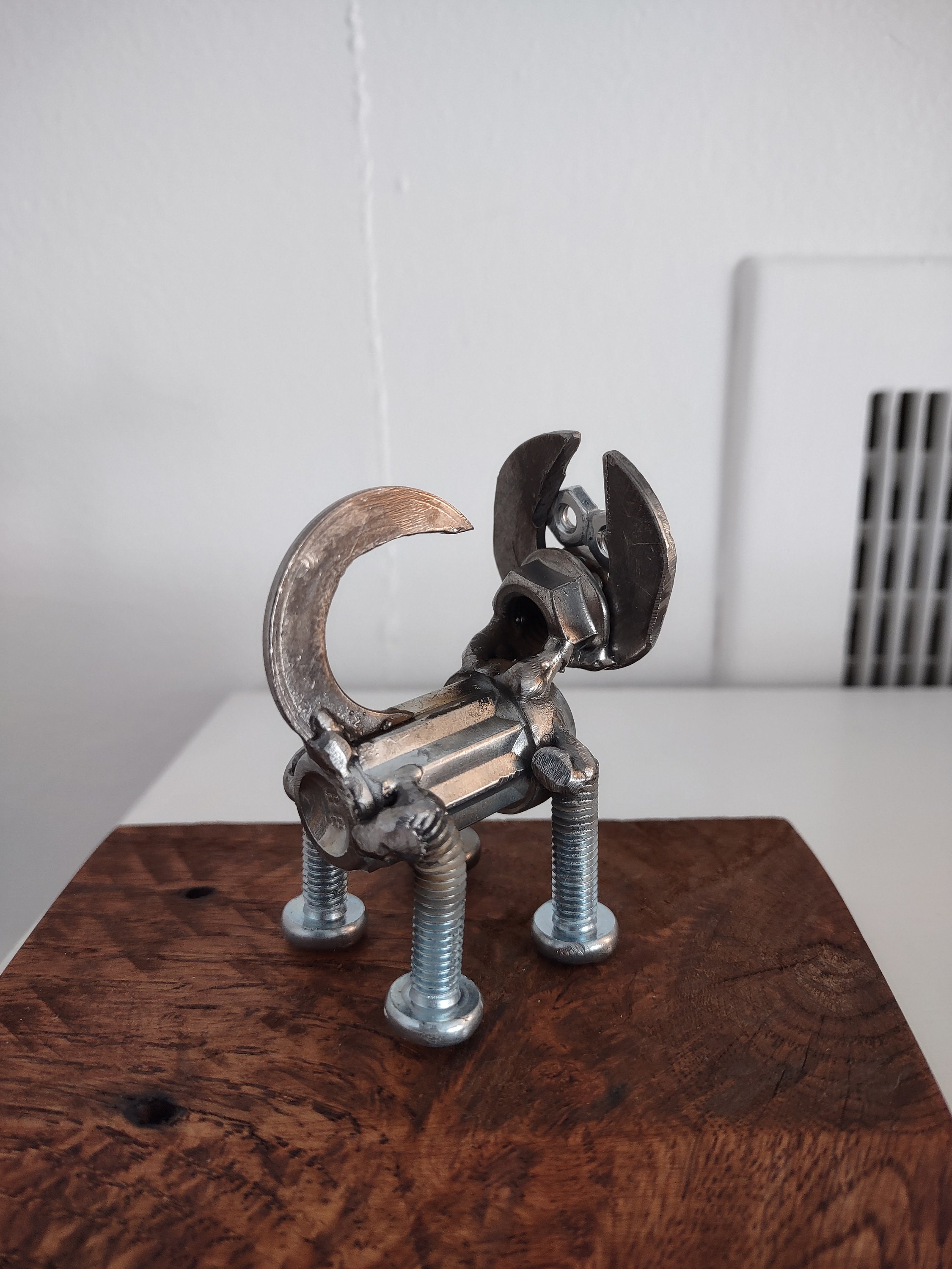 Metal Dog! Husky Pup! Personalized !! Metal Welded Sculpture Nuts and ...