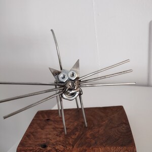 Metal Cat With Display! Personalized!meow! Nuts and Bolts, Cat Screws ...