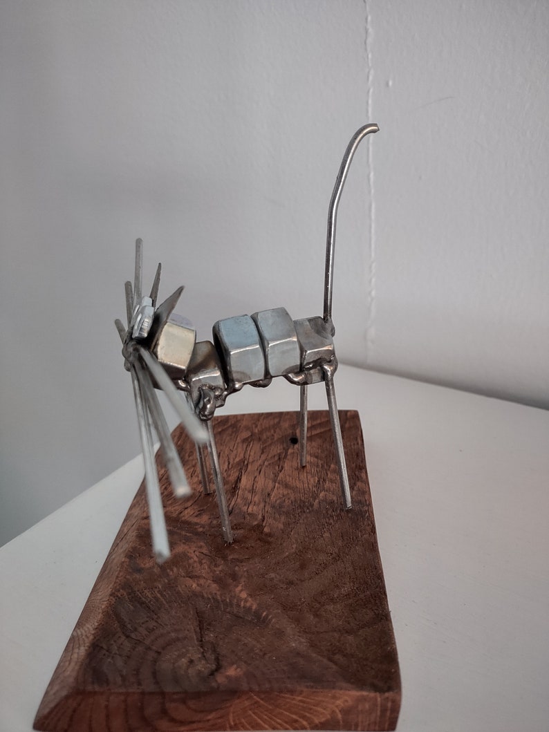 Metal Cat With Display! Personalized!meow! Nuts and Bolts, Cat Screws ...