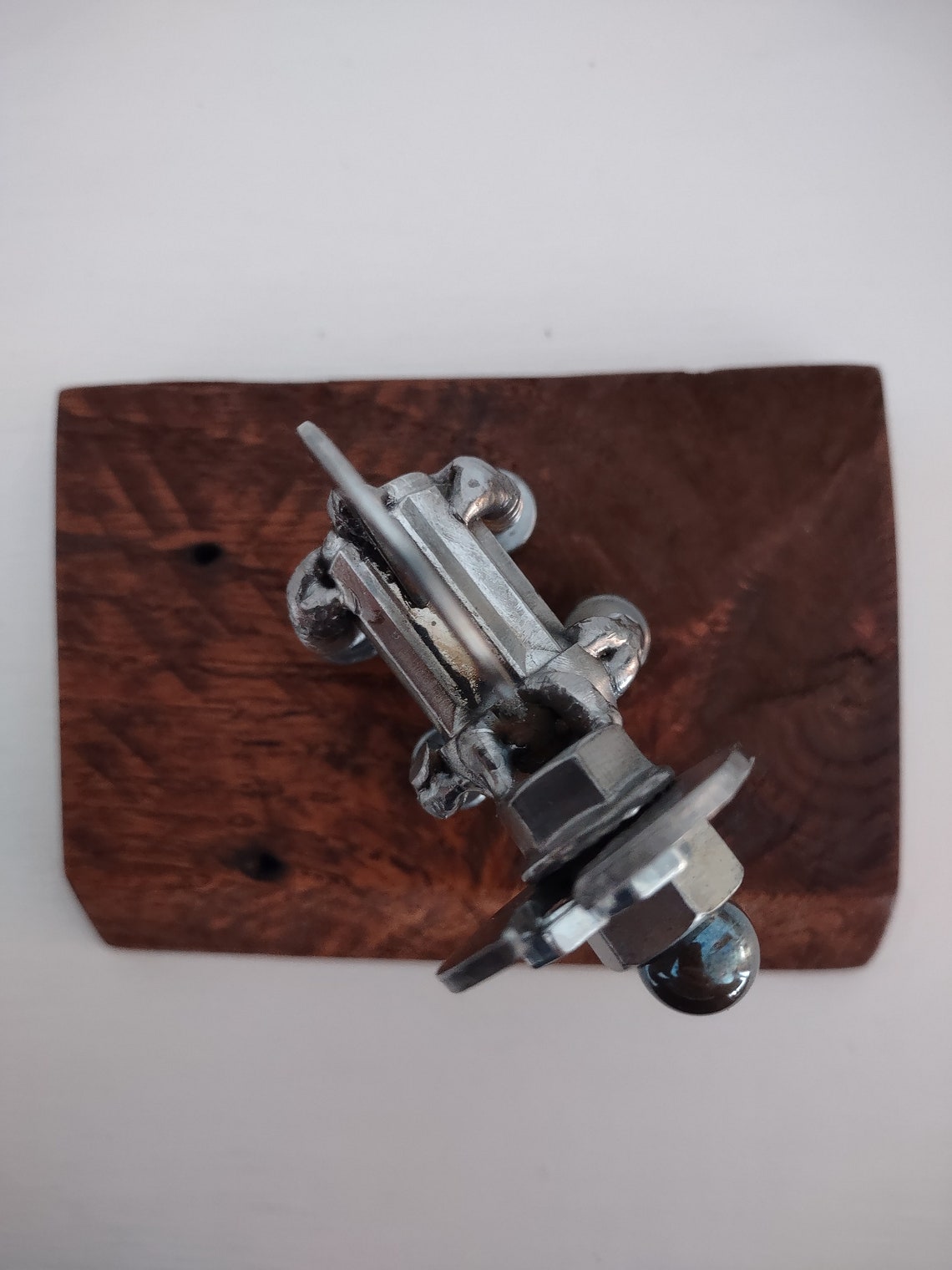 Metal Dog Husky Pup Metal Welded Sculpture Nuts and Bolts Dog, Screws ...