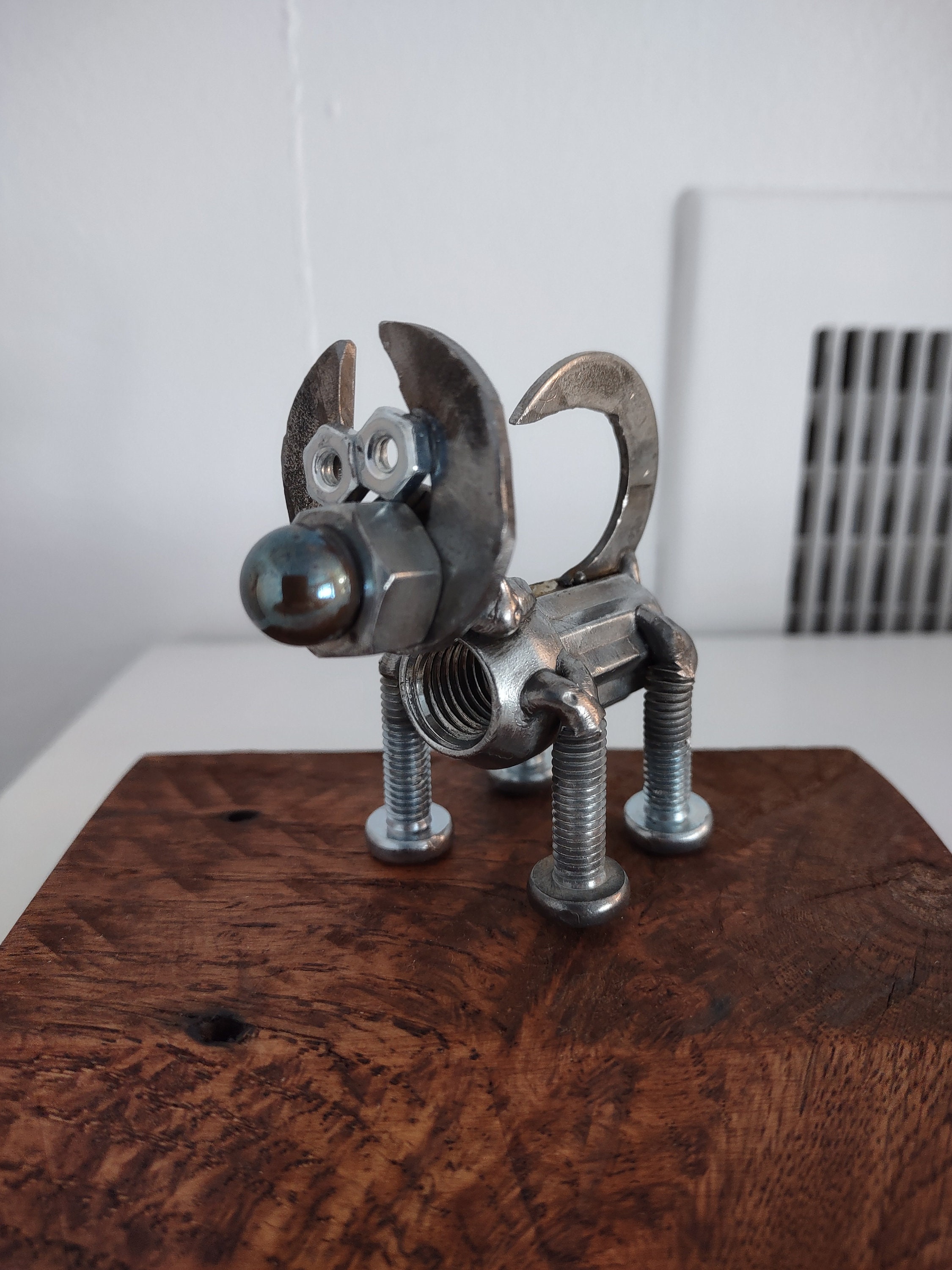 Metal Dog! Husky Pup! Personalized !! Metal Welded Sculpture Nuts and ...