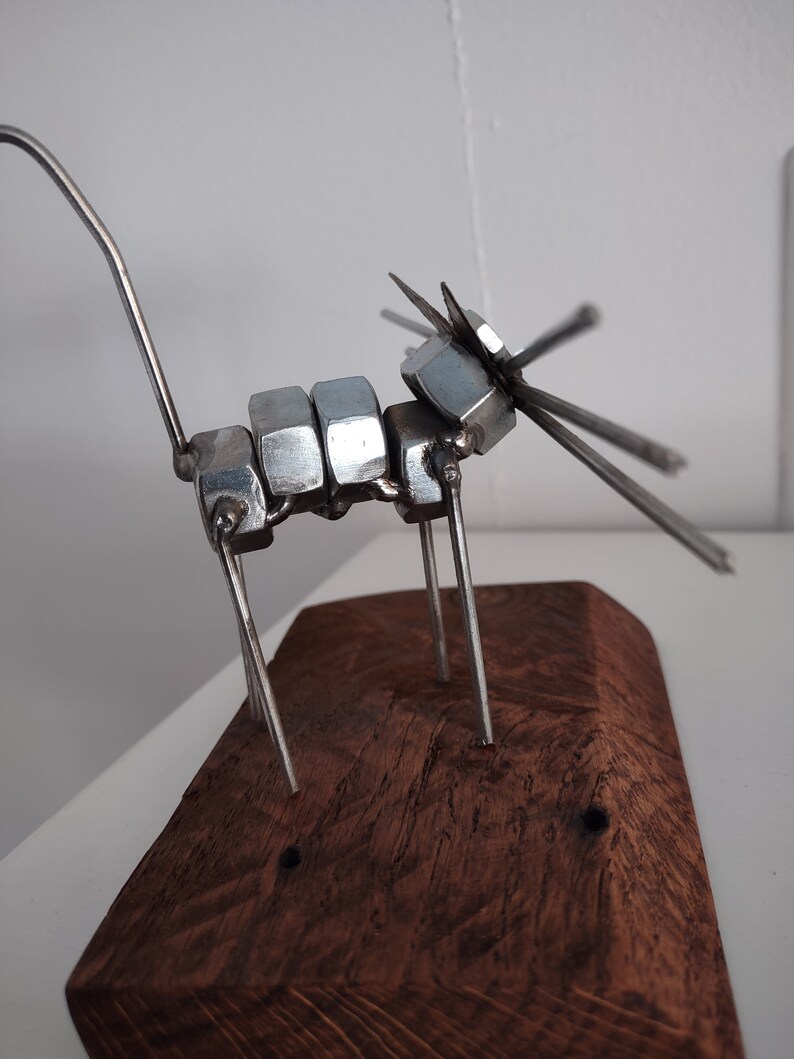 Metal Cat With Display! Personalized!meow! Nuts and Bolts, Cat Screws ...