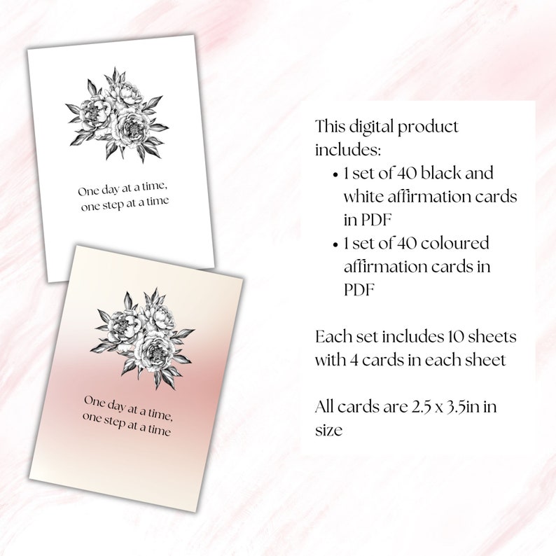 Self Care Affirmation Card Coloured Art Print Self Love Printable ...