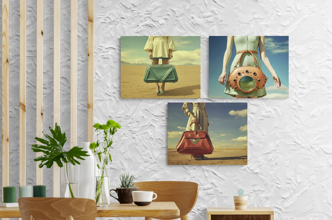Futuristic Fashion Purses, Artist, Instant Print, Artistic Decor ...
