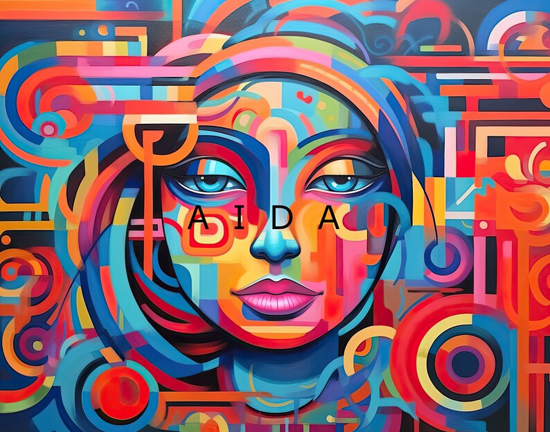 Retro Vibe: Trio Wall 80s Graffiti Street Art, 3 Ai-generated Original ...