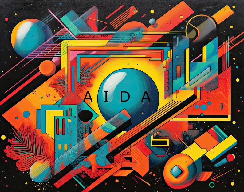 Retro Vibe: Trio Wall 80s Graffiti Street Art, 3 Ai-generated Original ...