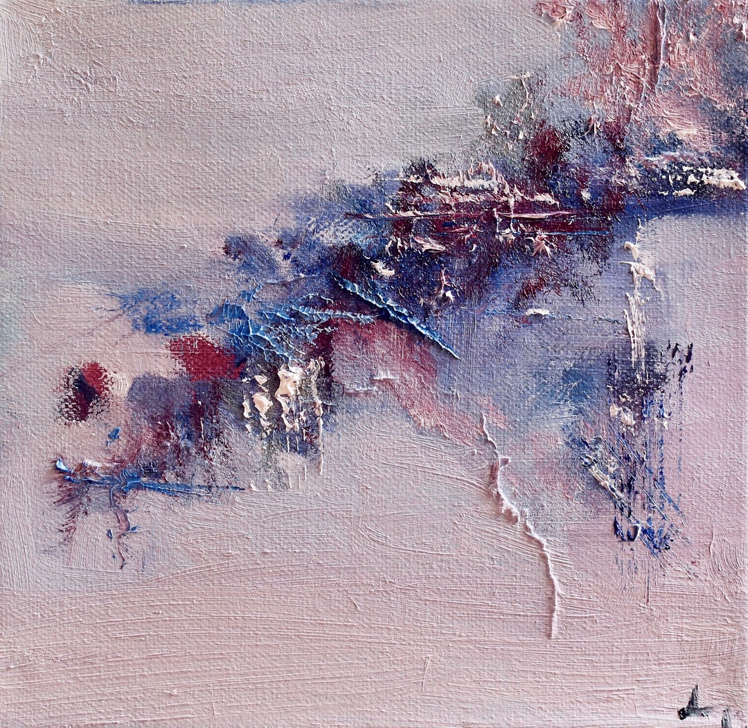 Purple Abstract Art Print of Oil Painting - Limited Edition Wall Art - Etsy