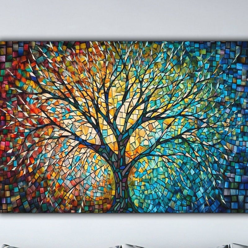 Stained Glass Effect Art - Etsy