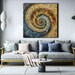 Golden Spiral Canvas Print, Sacred Geometry Painting, Mosaic Wall Art ...