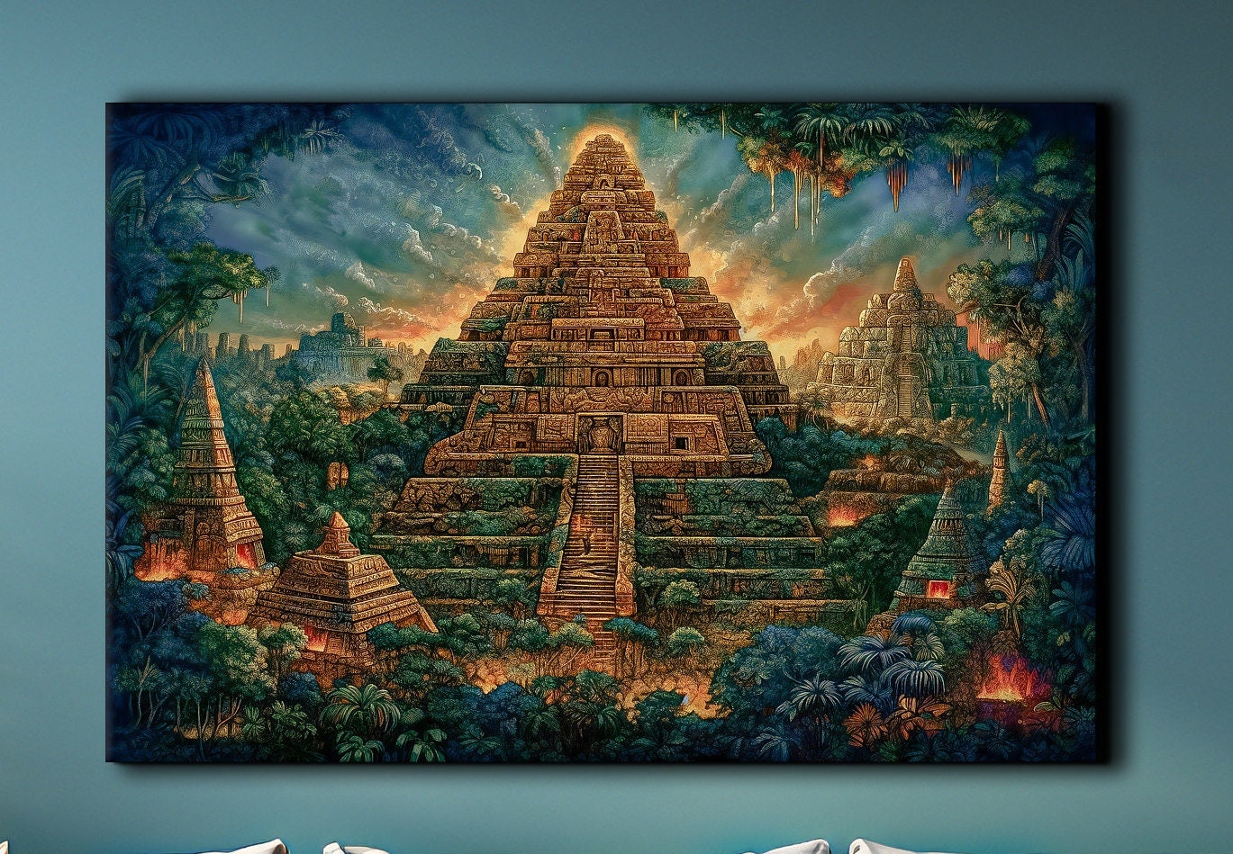 Olmec Pyramids Clipart