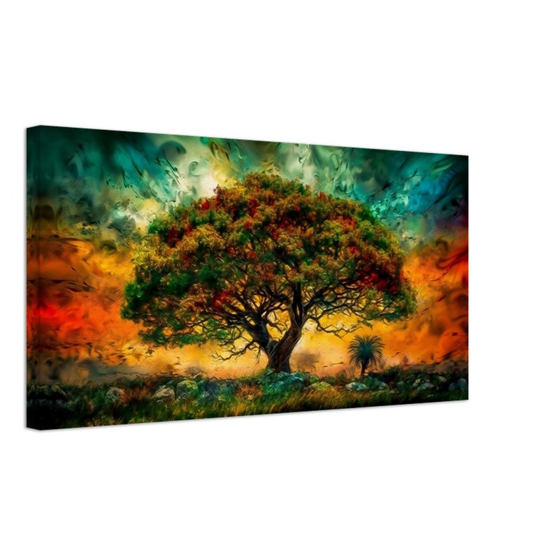 Jamaican Tree of Life Canvas: Rasta Reggae Wall Art - Etsy