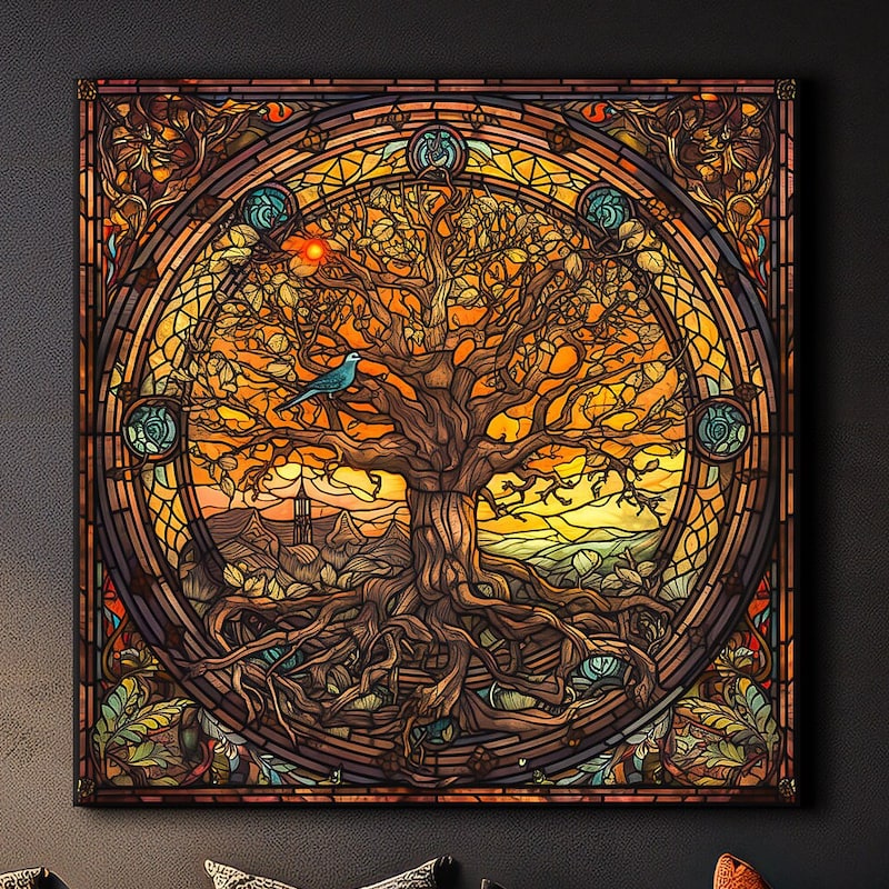 Stained Glass Tree - Etsy