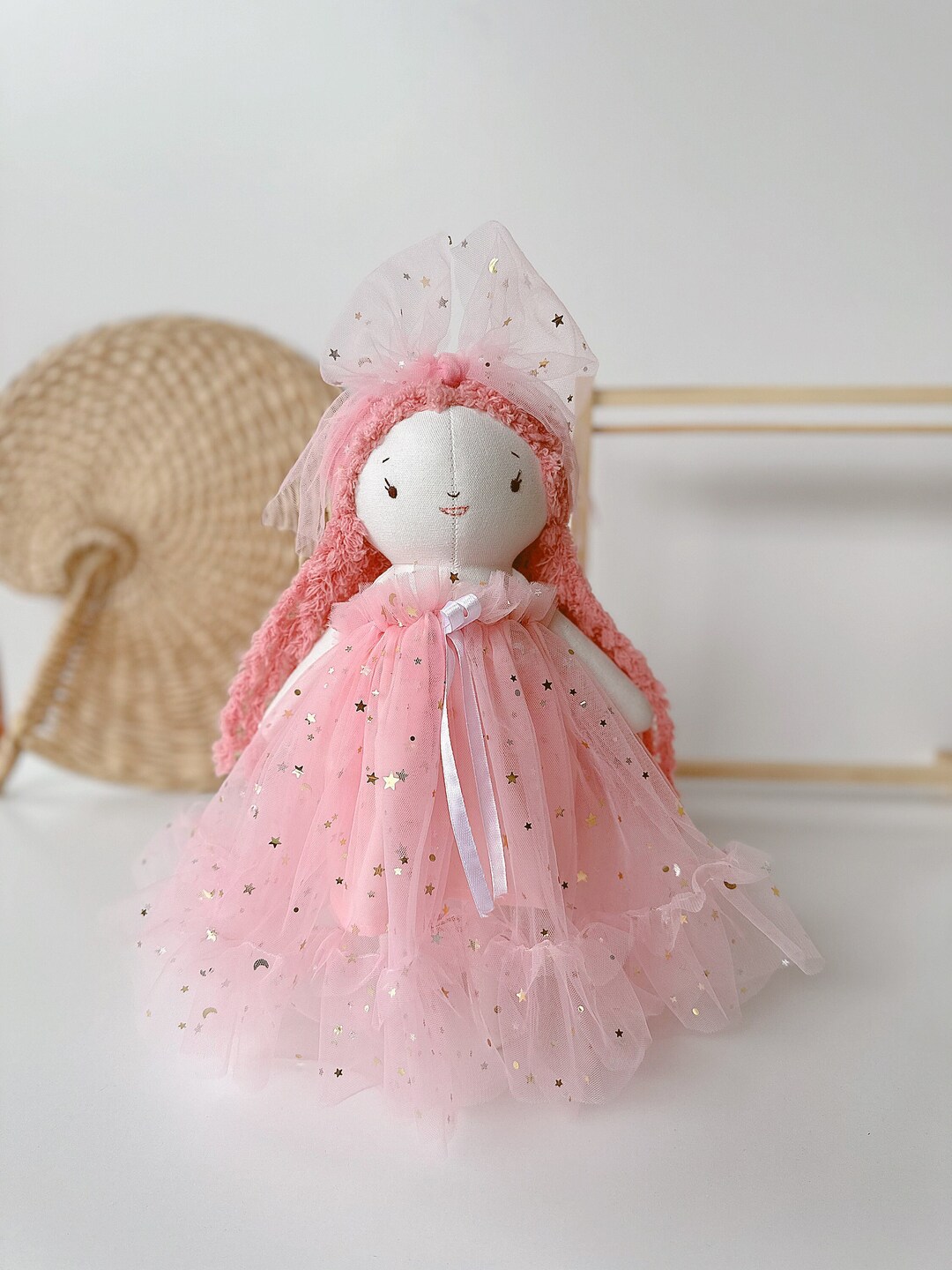 Sweet Princess Girl Doll, Soft Fabric Doll, Handmade Doll, Textile Doll ...