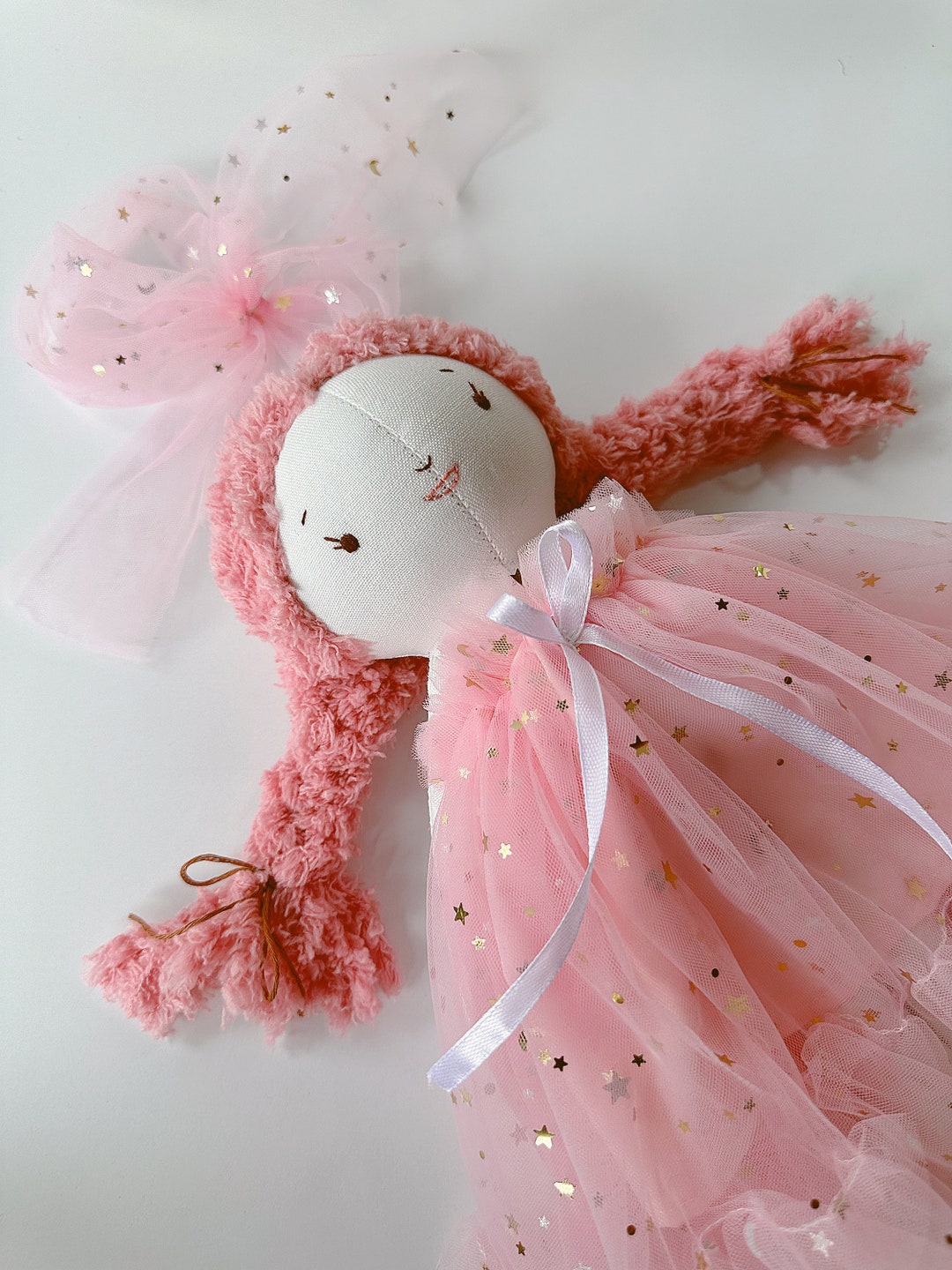 Sweet Princess Girl Doll, Soft Fabric Doll, Handmade Doll, Textile Doll ...