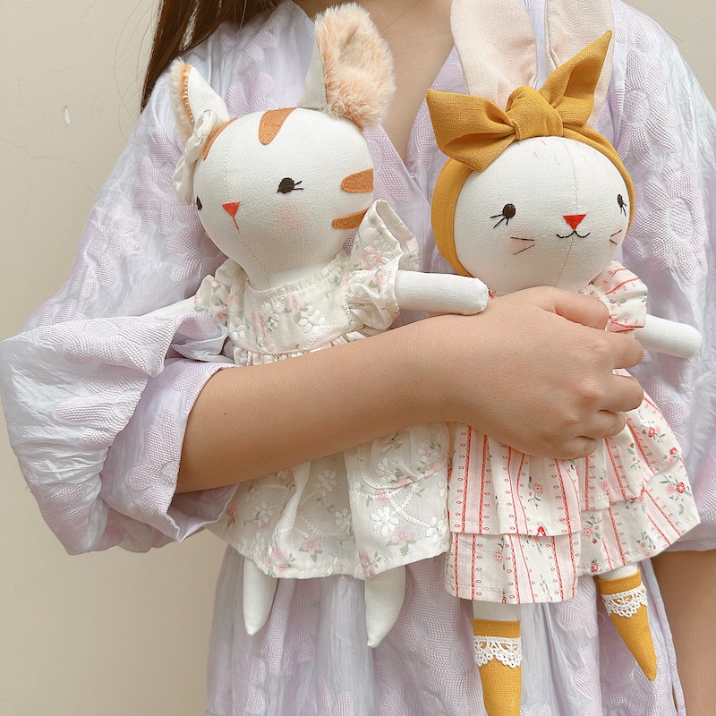 Custom Fabric Cat Doll - Etsy