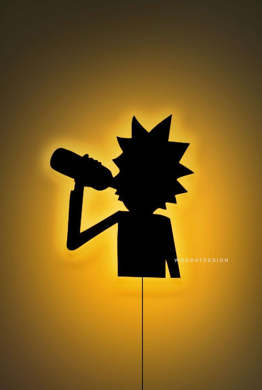 Rick and Morty Handmade Wooden RGB LED Sign Personalized RGB - Etsy