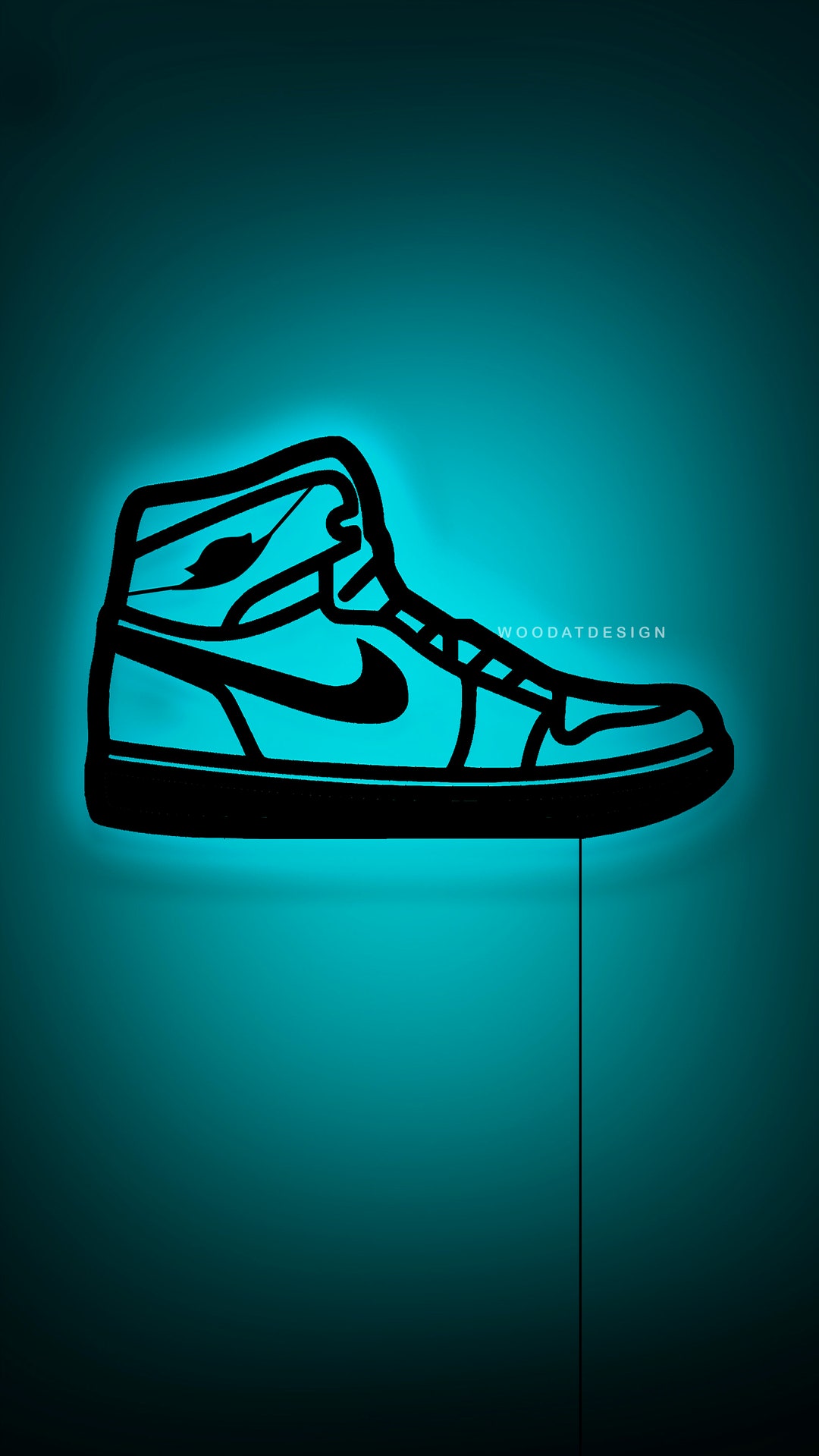 Nike Air Jordan Light Sign Nike RGB Led Light Wooden Sign - Etsy