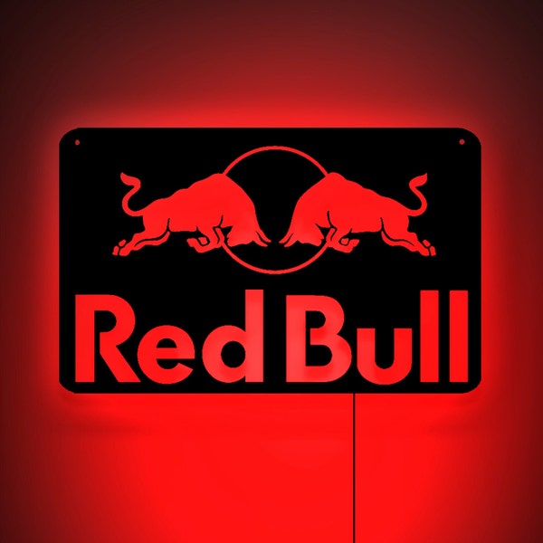 Red Bull Led Sign - Etsy