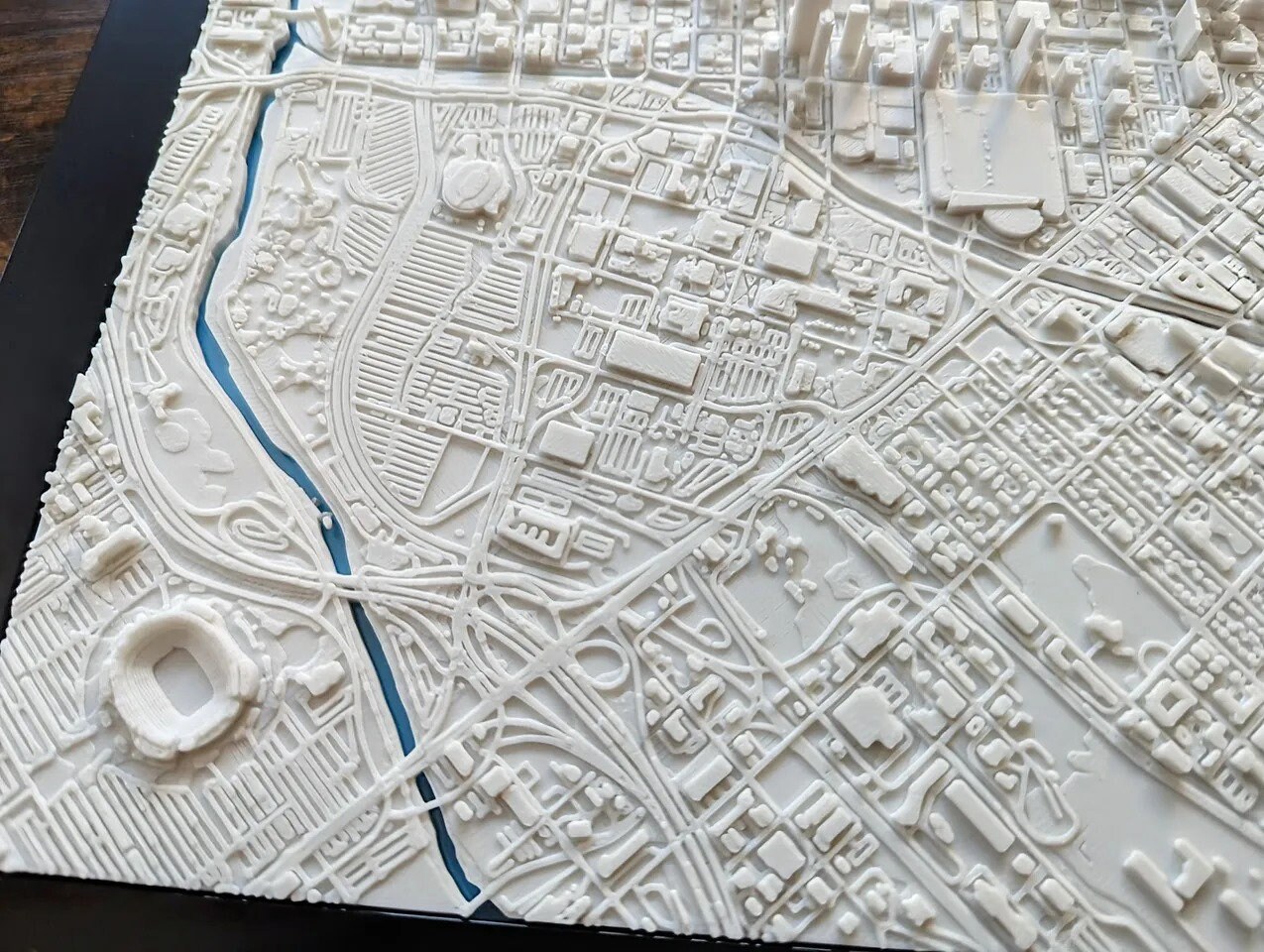 Denver Colorado LARGE 3D Large Map 3D Miniature Topographical Map Urban ...