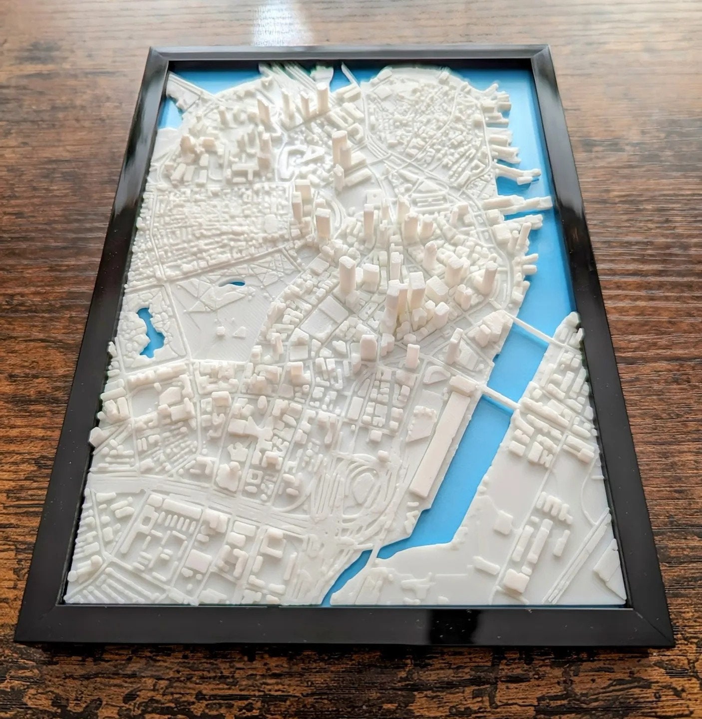 Boston Massachusetts 3D Map - Etsy