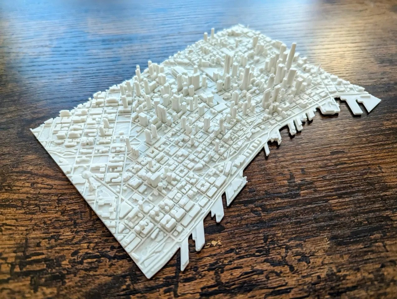 Seattle Washington 3D Map 3D Miniature Topographical Map Urban ...