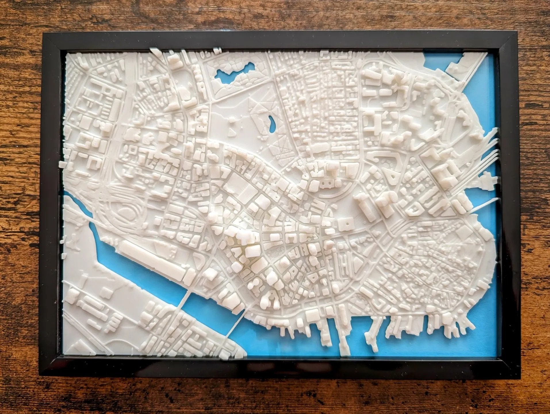 Boston Massachusetts 3D Map - Etsy