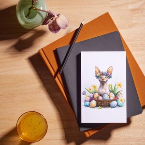 Watercolor Easter Sphynx Cat Clipart – 10 Cute Easter Cat Illustrations ...