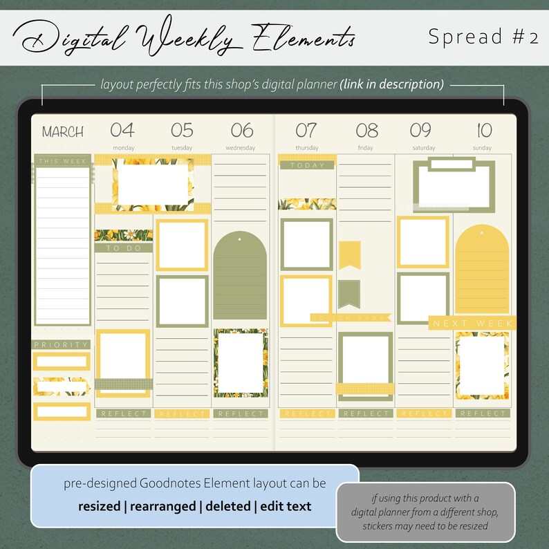 Goodnotes transparent free digital planner stickers png - sunserg