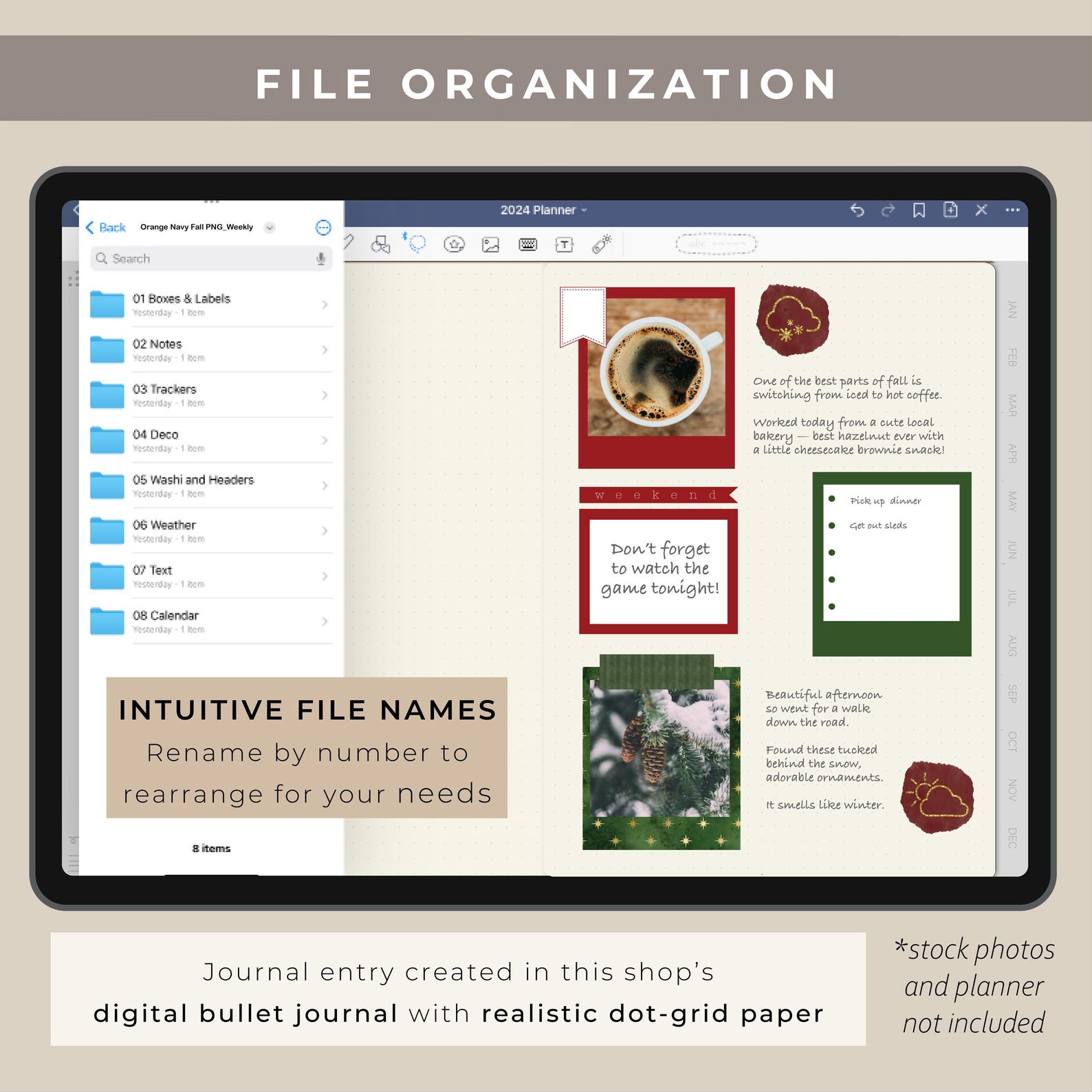 Holiday Digital Planner Stickers & Instant Goodnotes Planner Spreads ...