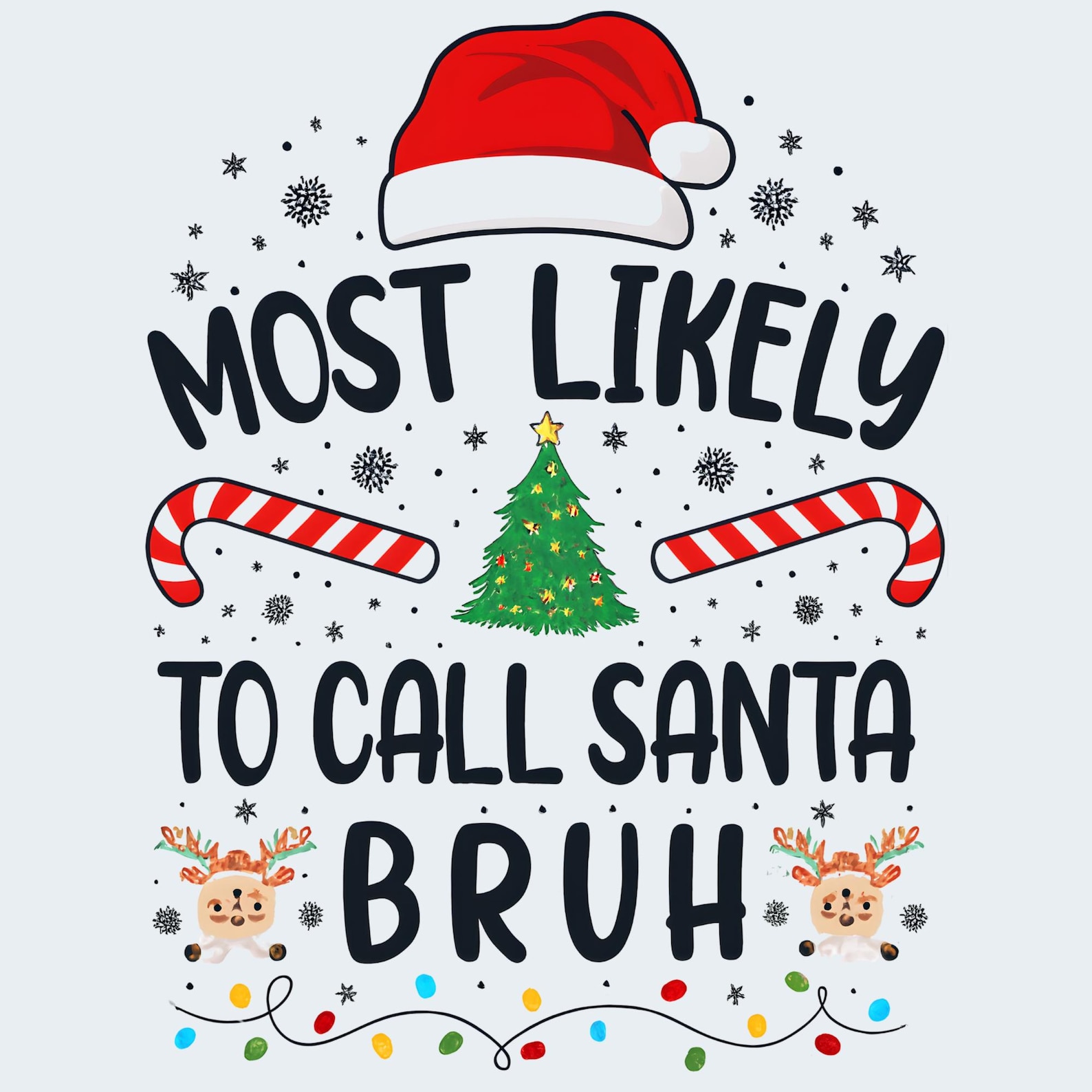 Funny Christmas Family Matching SVG PNG – “most Likely to Call Santa ...